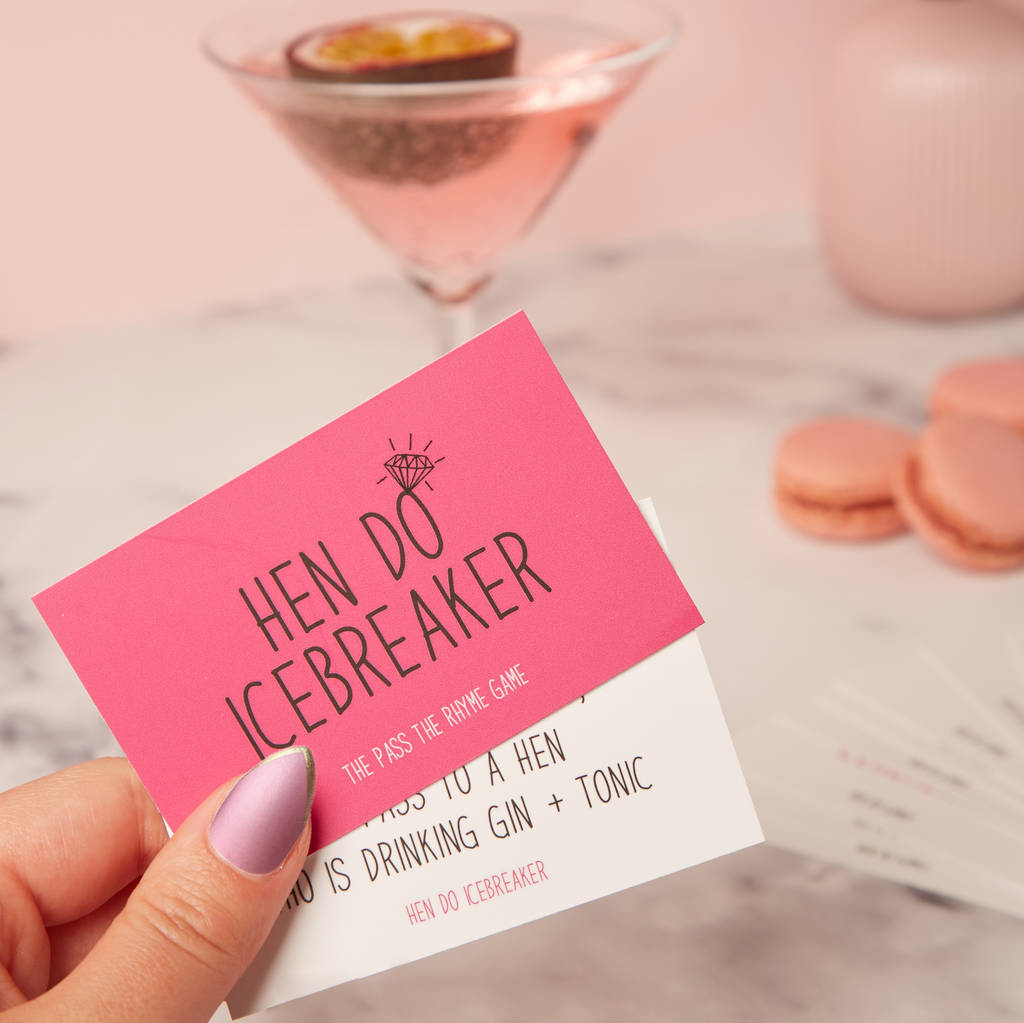 Hen Do Icebreaker Hen Party Game By Team Hen Notonthehighstreet