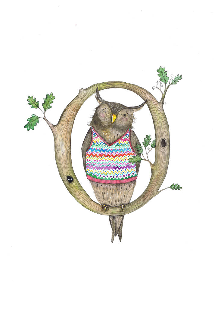 I Is For Ibex Alphabet Art Print By E.C Woodard Studio