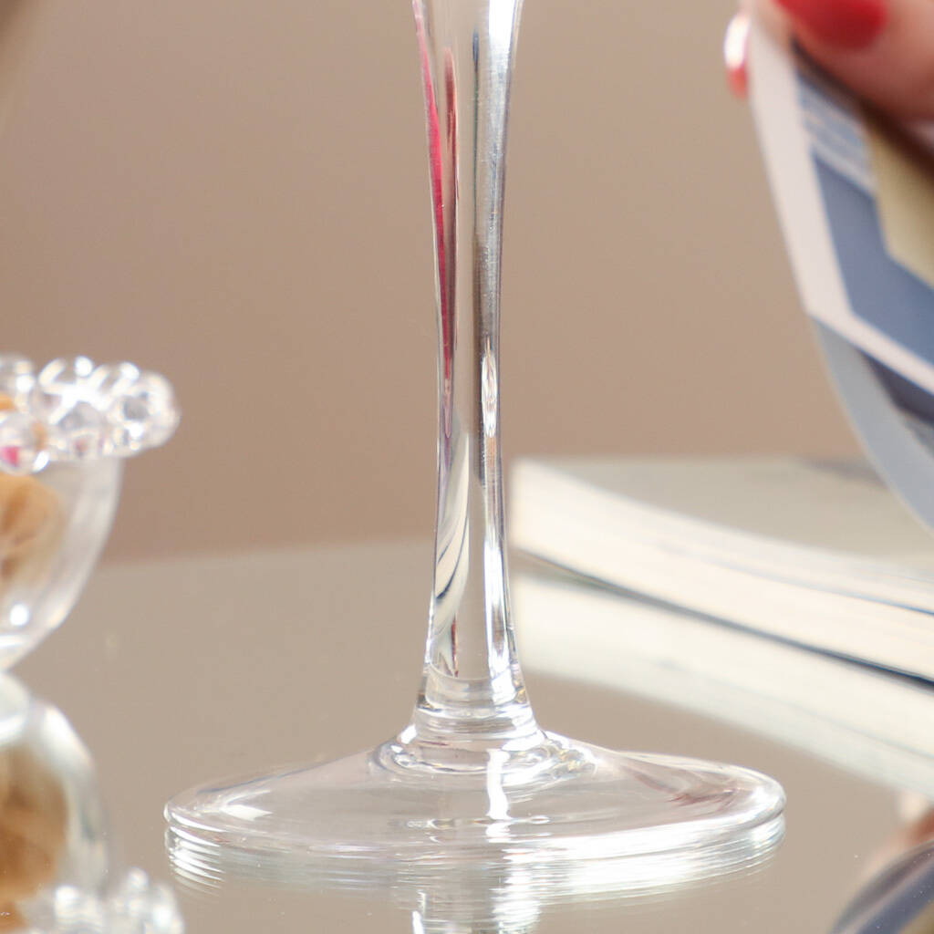 Set Of Four Ribbed Glass Champagne Saucers By Dibor ...