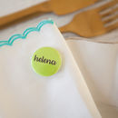 Personalised Neon Name Badge By Wedding In A Teacup ...