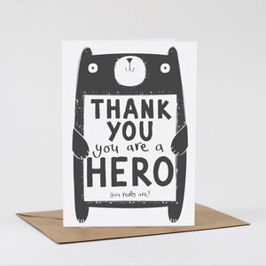 Hero Thank You Card By Tandem Green