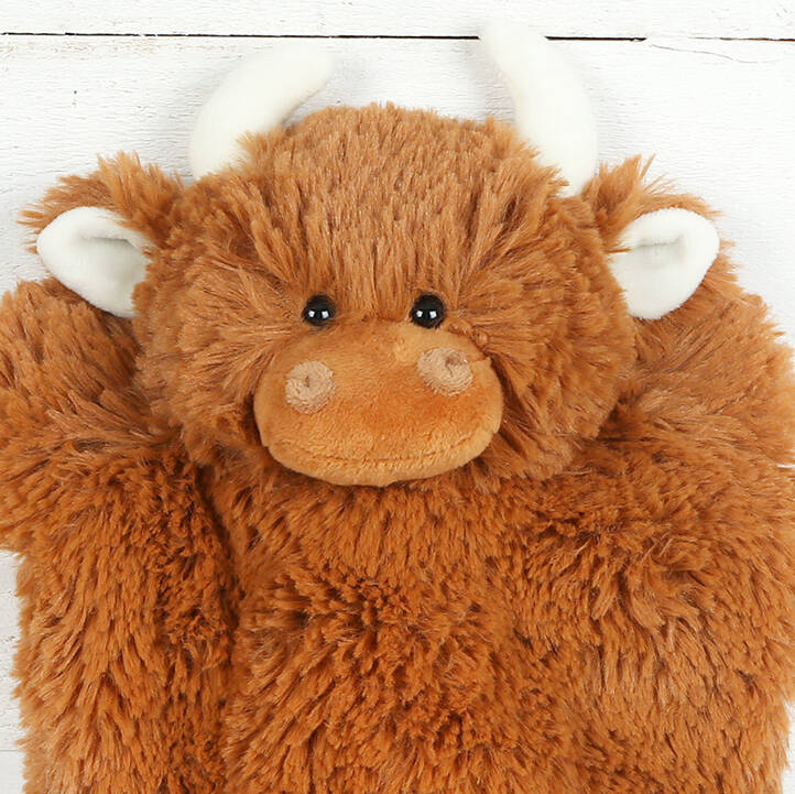 Personalised Embroidery Bwn Highland Hot Water Cover Nb By Jomanda Soft ...