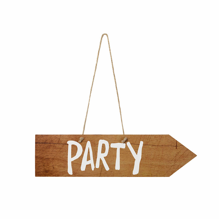 wedding party signs by postbox party | notonthehighstreet.com