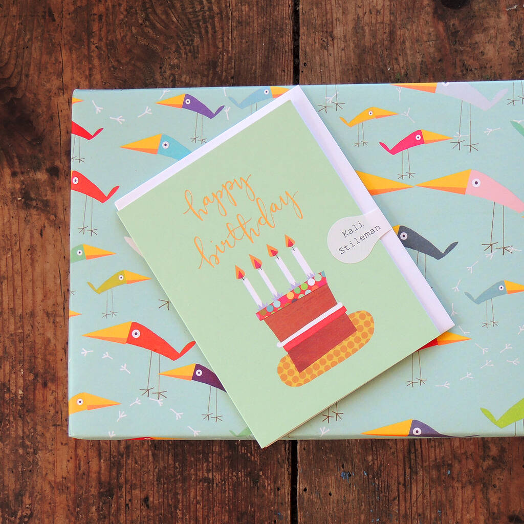 Mini Happy Birthday Cake Card By Kali Stileman Publishing ...