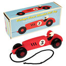 Red Or Blue Vintage Racing Car Pull Toy By Posh Totty Designs Interiors ...