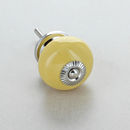 Yellow Ceramic Door Knobs Cupboard Drawer Pull Handles By G Decor ...