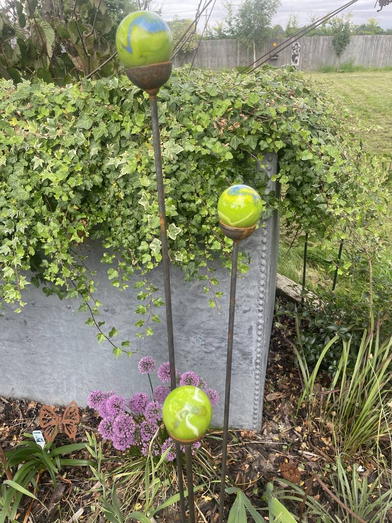 Customisable Cluster Of Three Glass Or Prism Balls By L V Bespoke