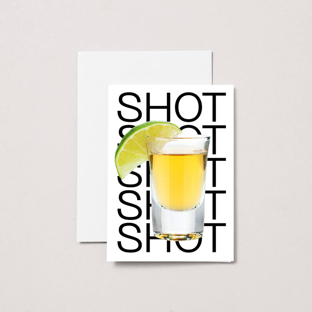 'Shot, Shot, Shot' Card By Aisle Studio | notonthehighstreet.com