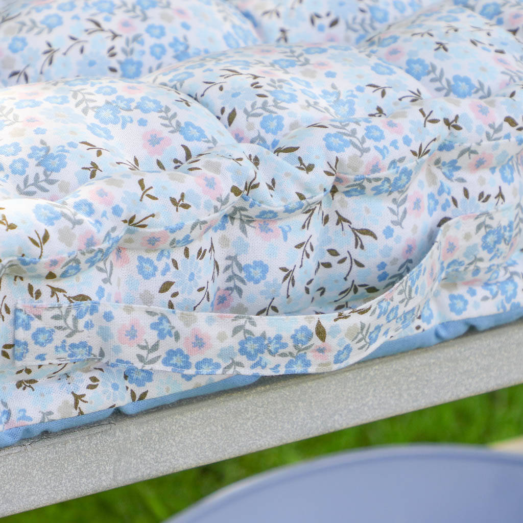 Reversible Floral Garden Bench Cushion By Dibor | notonthehighstreet.com
