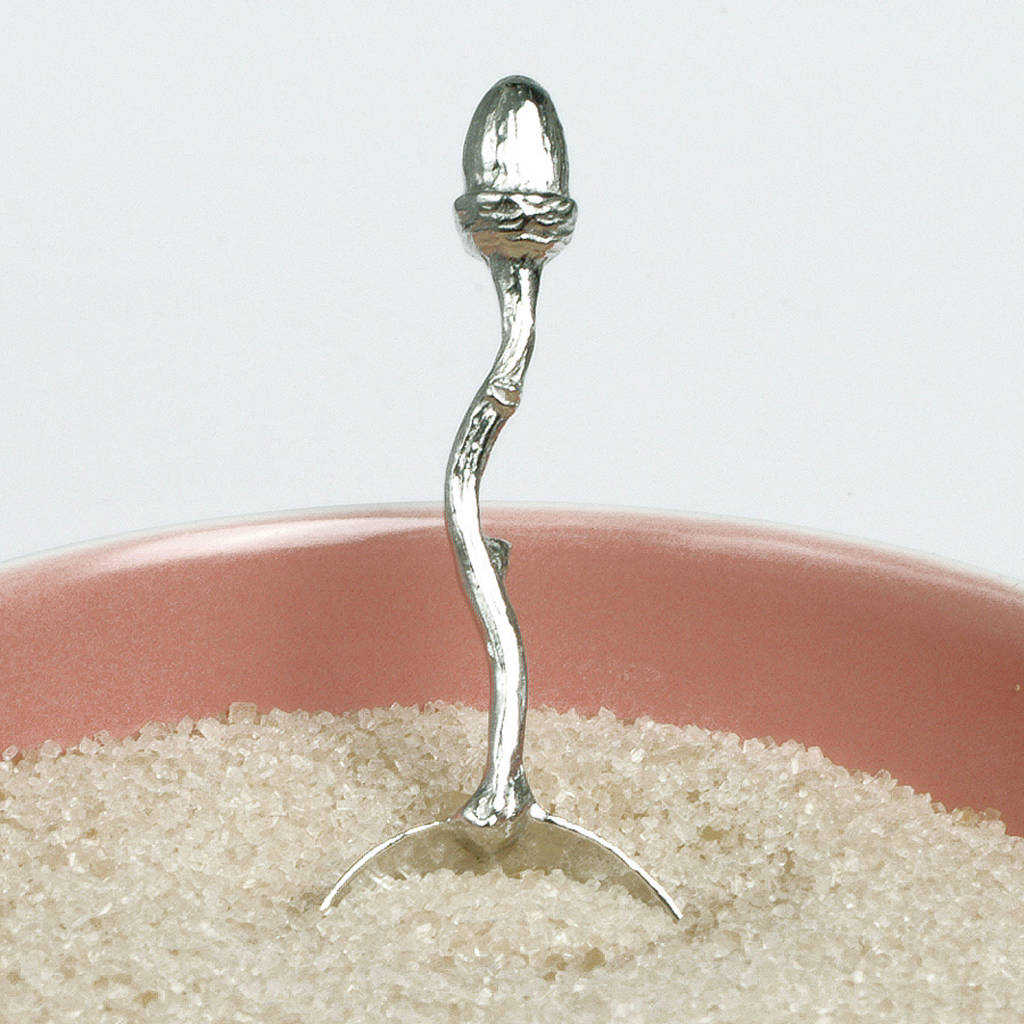 acorn sugar tea spoon, oak leaf and acorn gifts by glover and smith ...