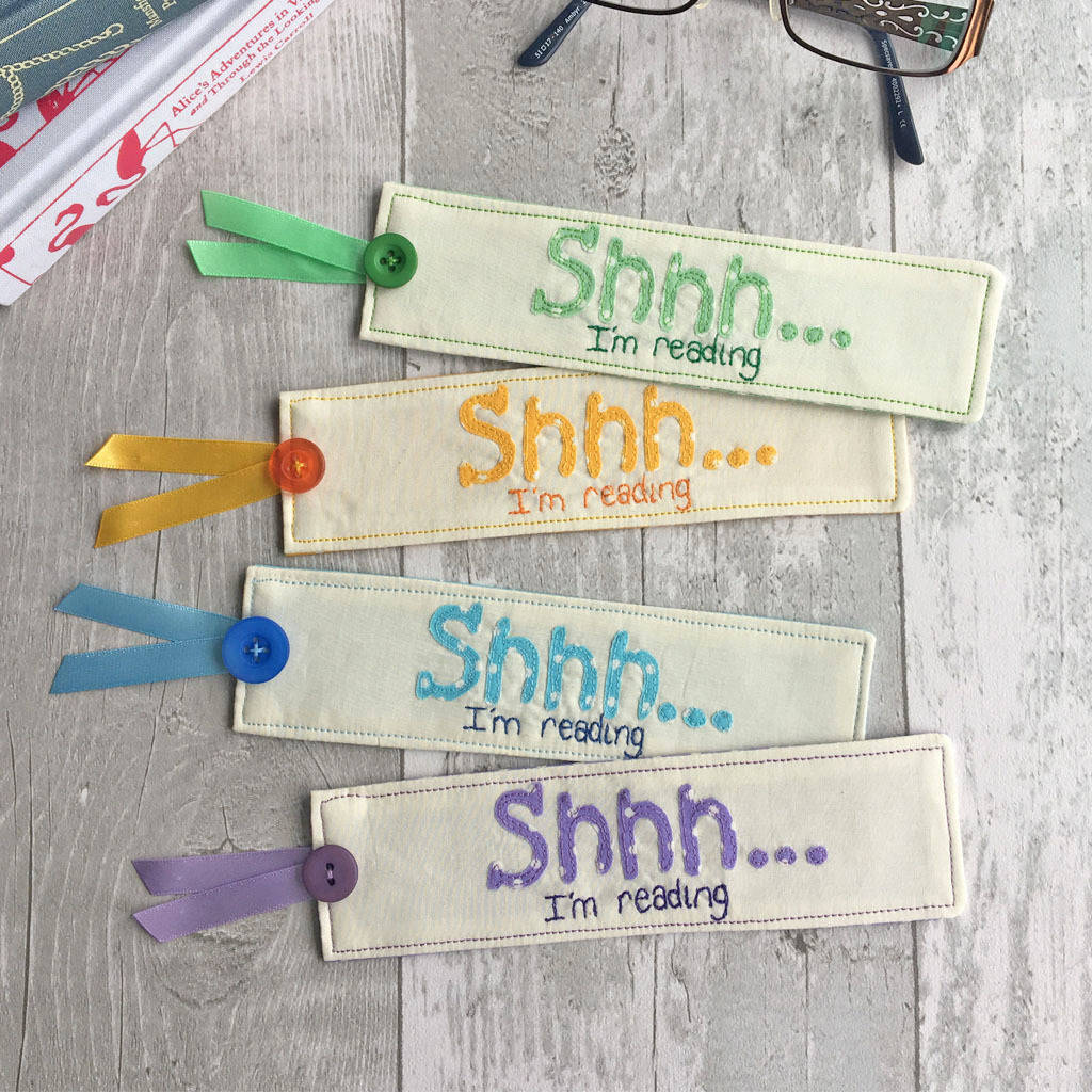 personalised 'shhh… i'm reading' bookmark by cherish handmade ...
