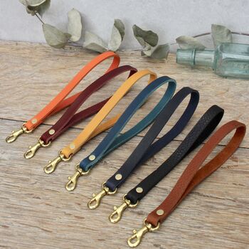 Leather Wristlet Strap By Miller And Jeeves | notonthehighstreet.com