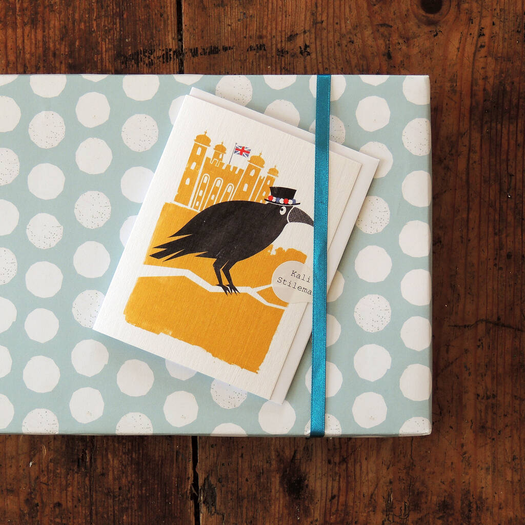 Mini Raven Card By Kali Stileman Publishing | notonthehighstreet.com