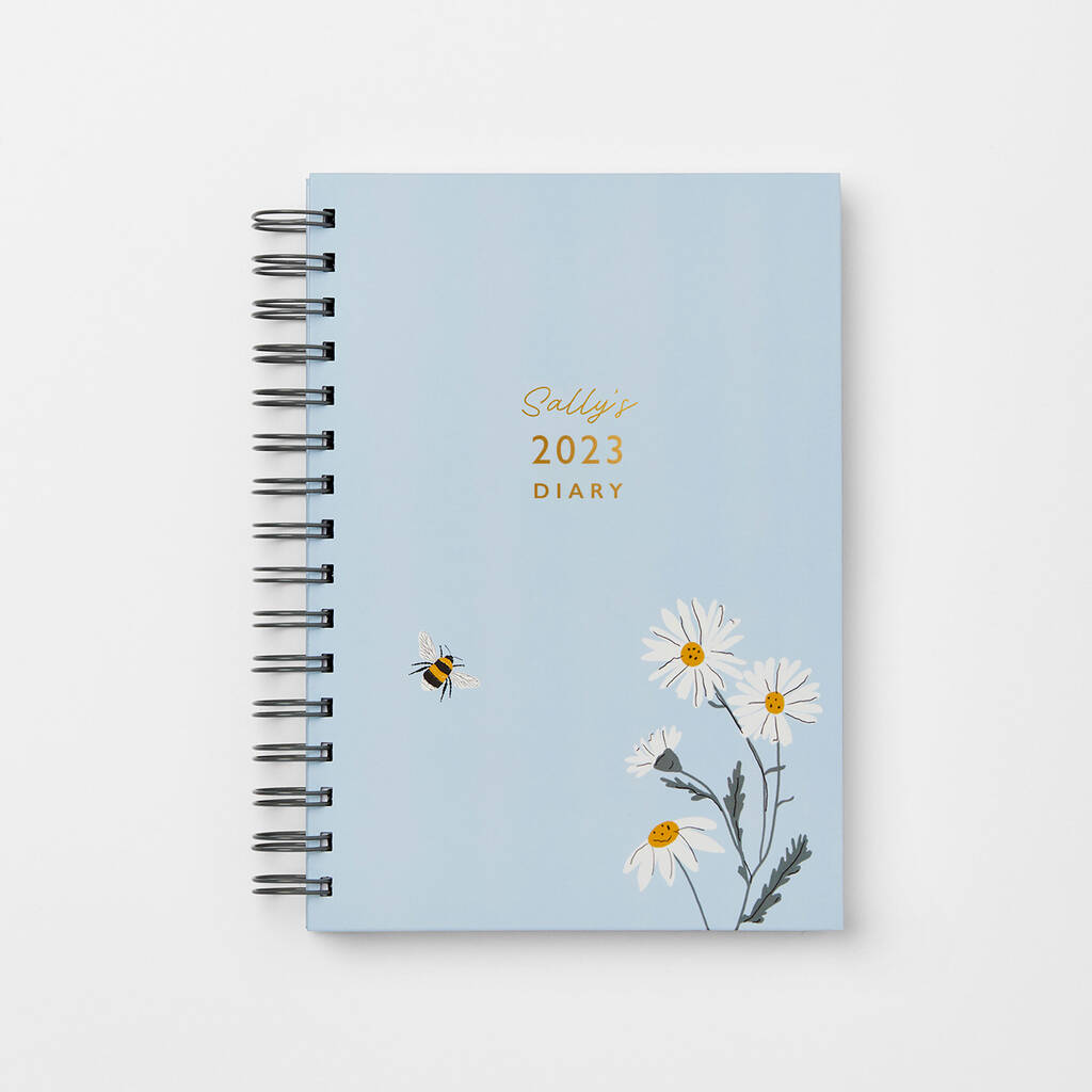 Personalised Wild Daisy 2023 Diary By Martha Brook | notonthehighstreet.com