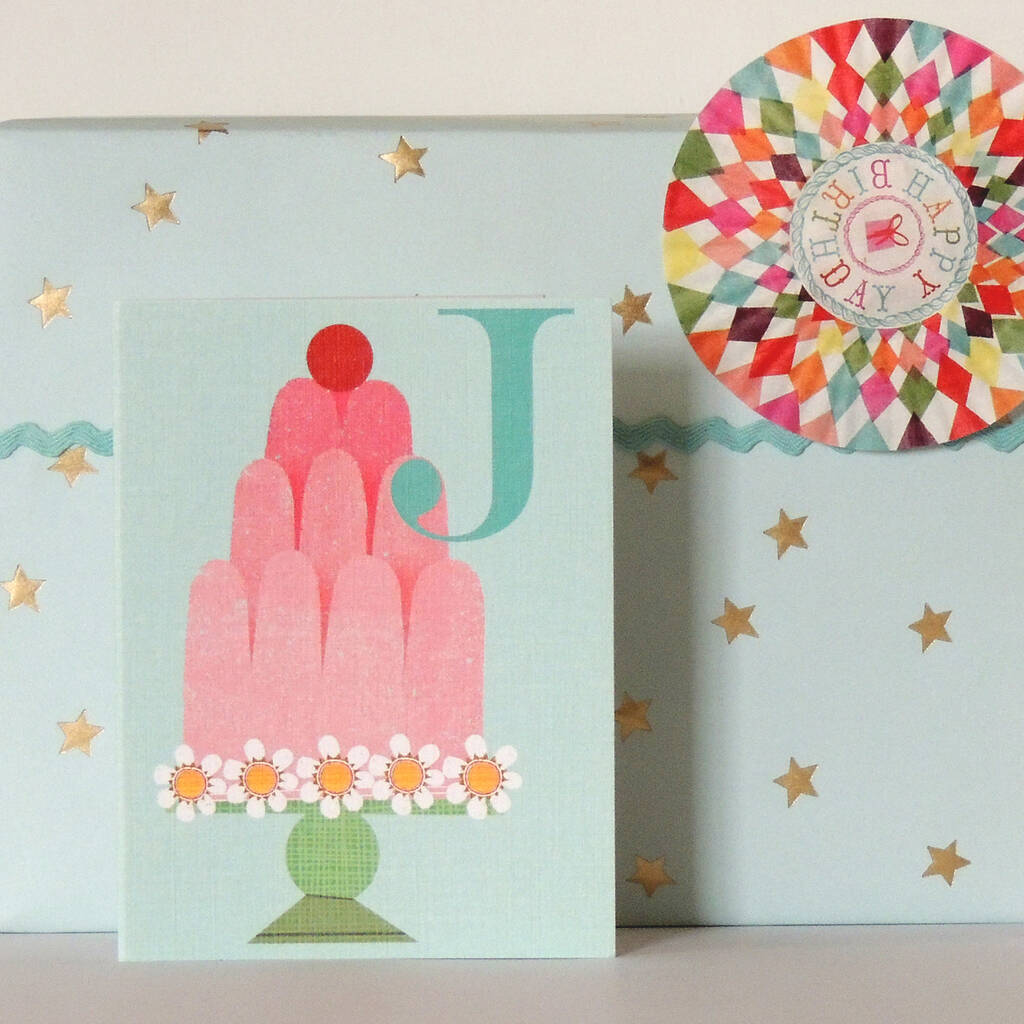 Mini J For Jelly Card By Kali Stileman Publishing | notonthehighstreet.com