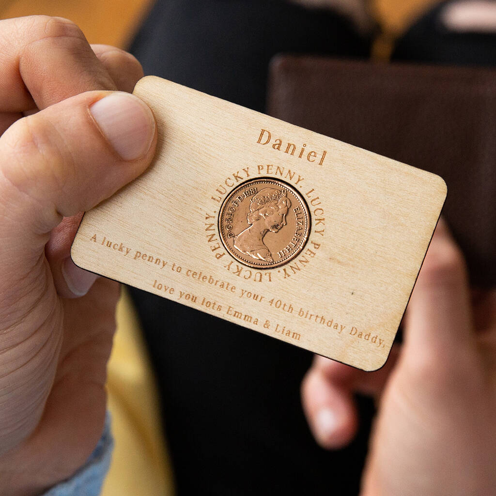 Penny Coin Birthday Keepsake Wallet Card 1971 To 2005 By Ellie Ellie ...