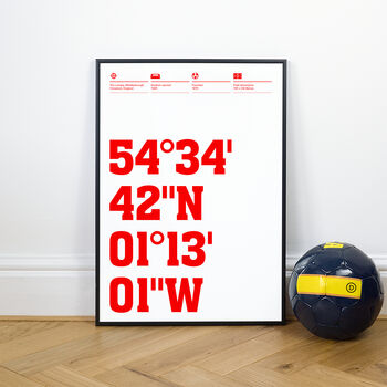 middlesbrough posters, football stadium coordinates by dinkit ...