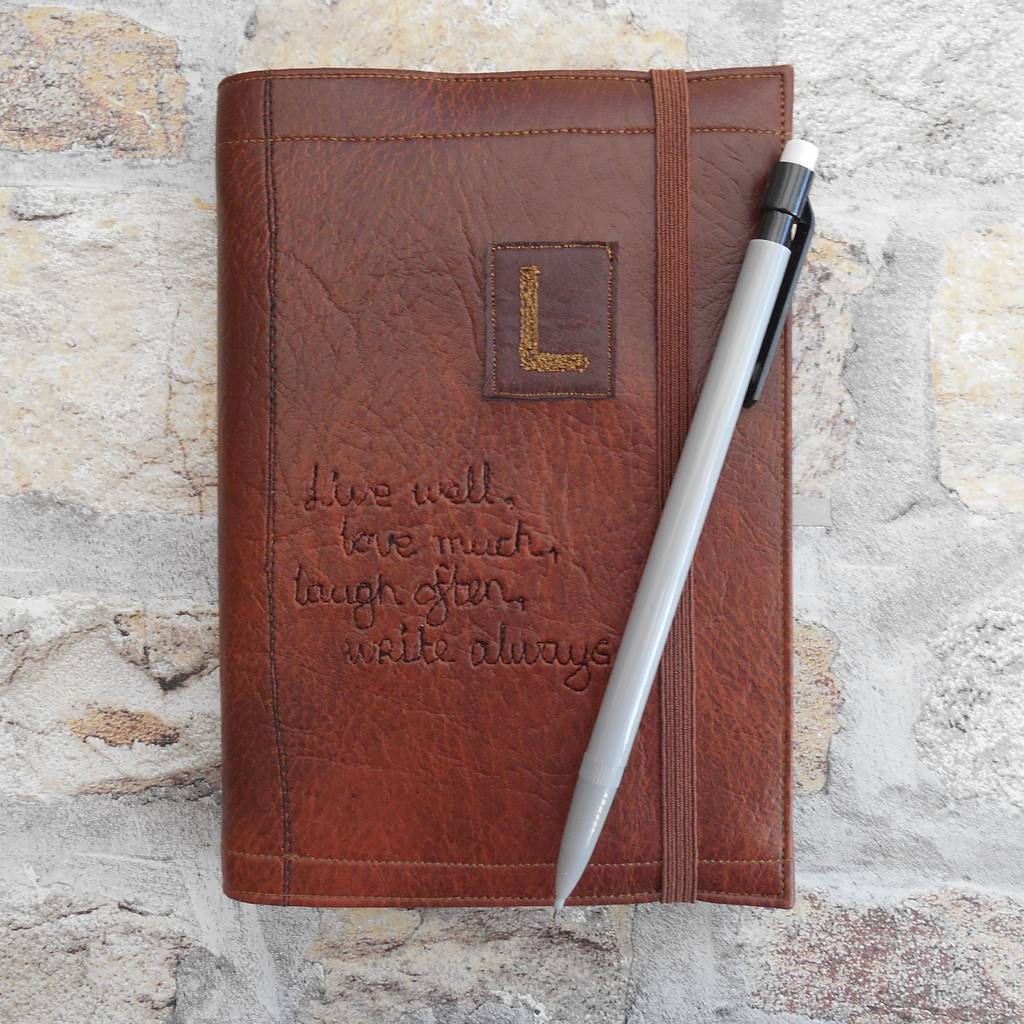 personalised notebook rich brown by oscar & toots | notonthehighstreet.com