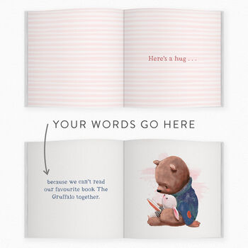 Personalised A Hug For Book By FROM YOU TO ME | notonthehighstreet.com
