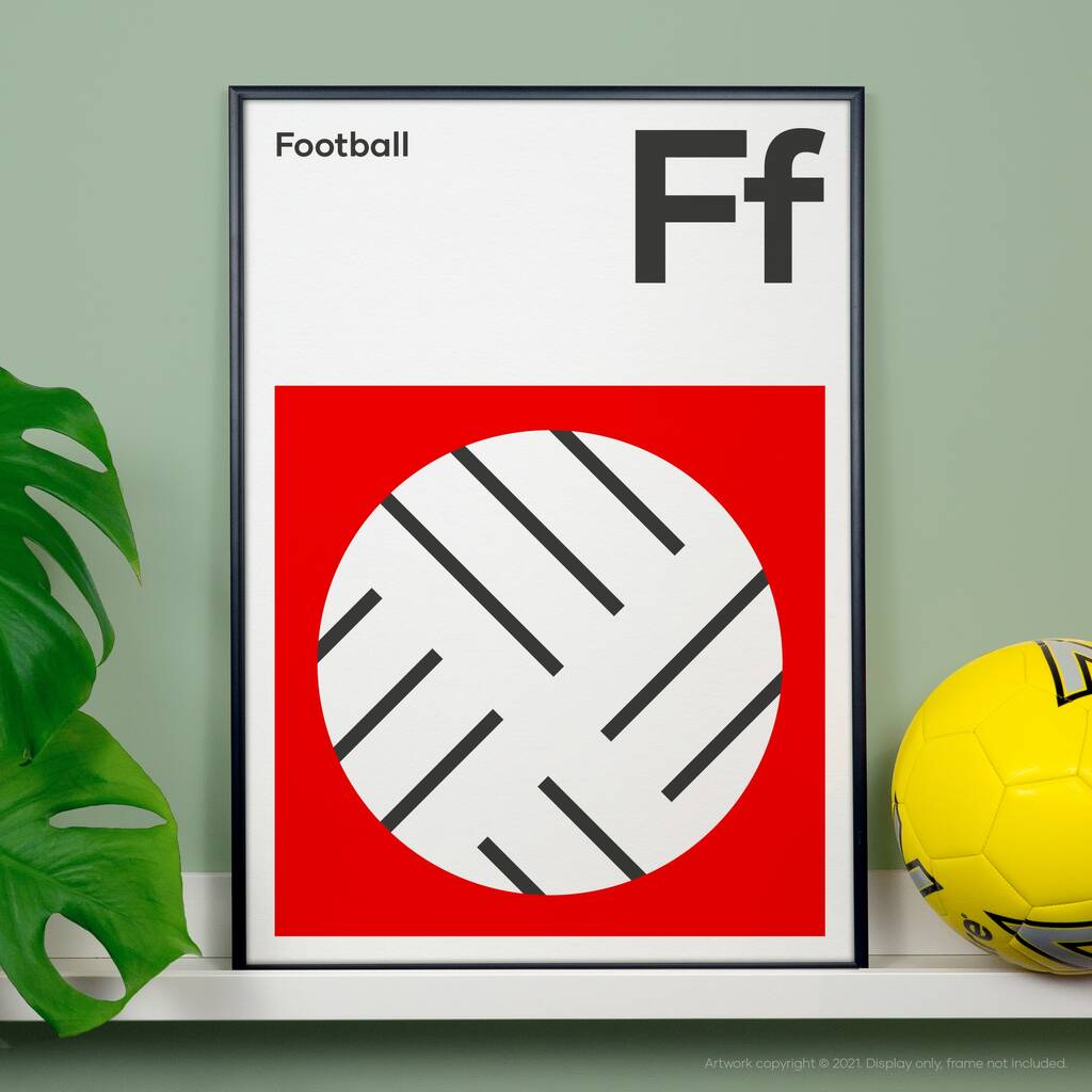 Football Ball, Bold Prints For Kids And Cool Spaces By Dinkit ...