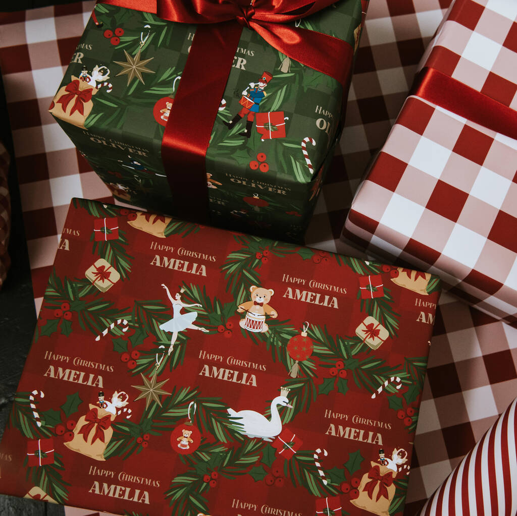 Personalised Christmas Toys Wrapping Paper By Abigail Warner ...