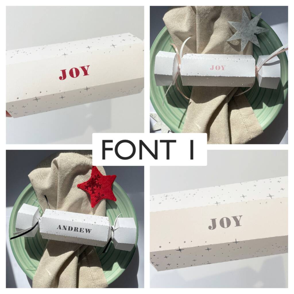 Personalised Fill Your Own Christmas Cracker By 2Flux Stationery Studio ...