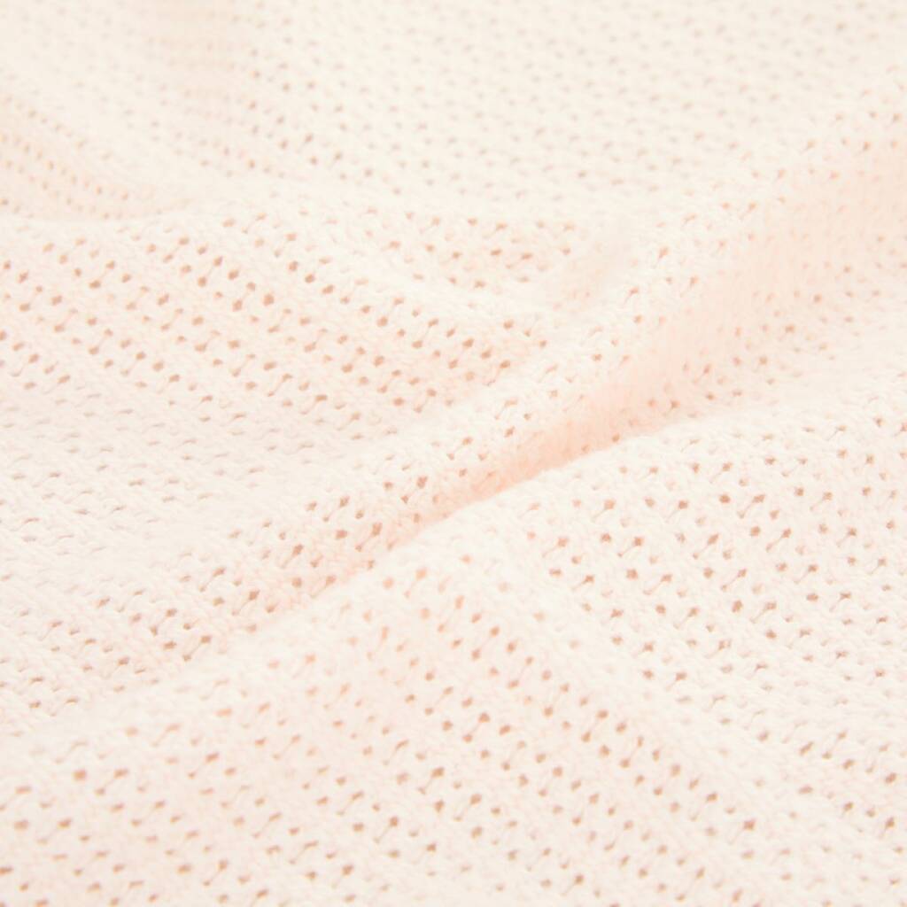 Personalised Light Pink Cellular Blanket By My 1st Years ...