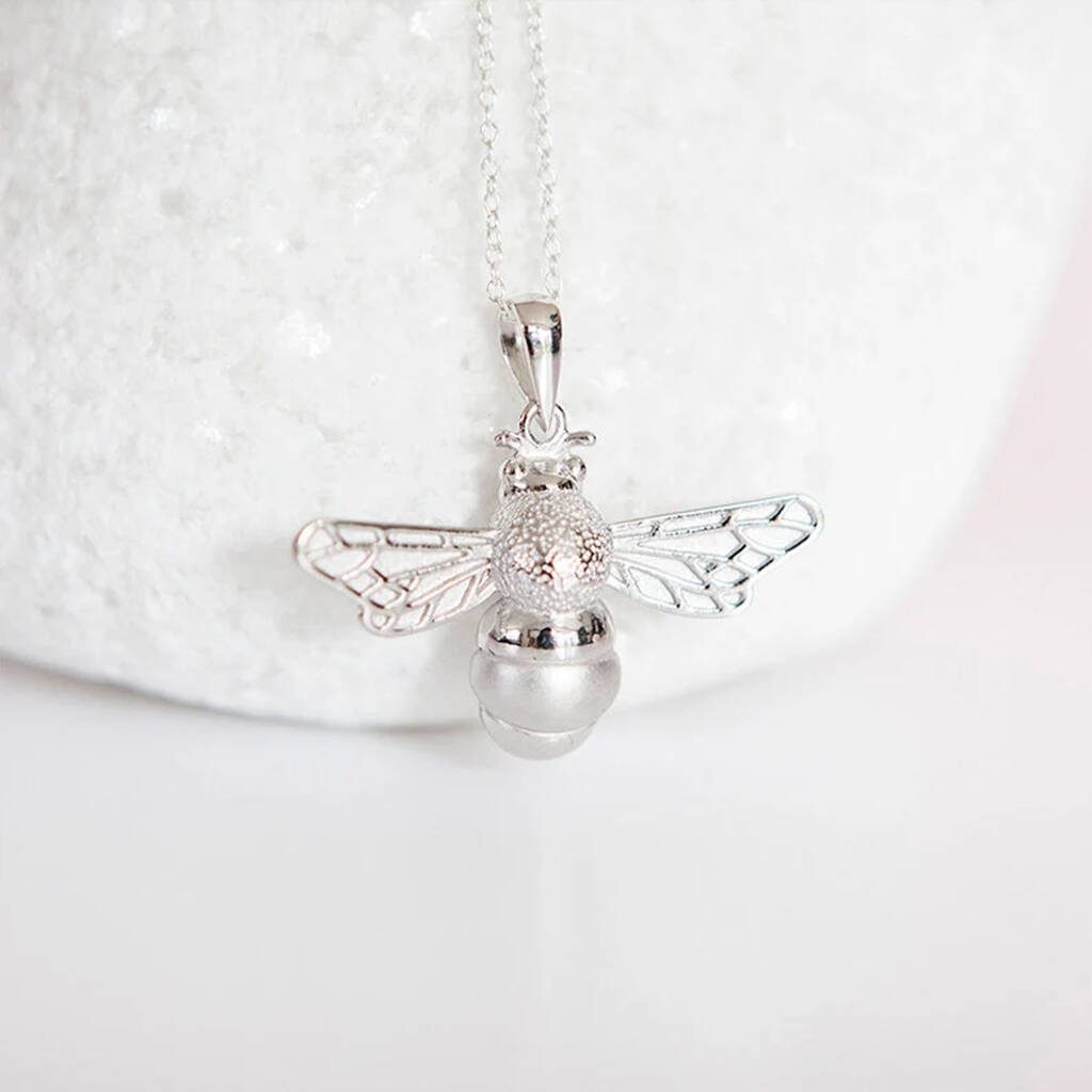 Personalised Bumble Bee Pendant Necklace By Songs of Ink and Steel ...