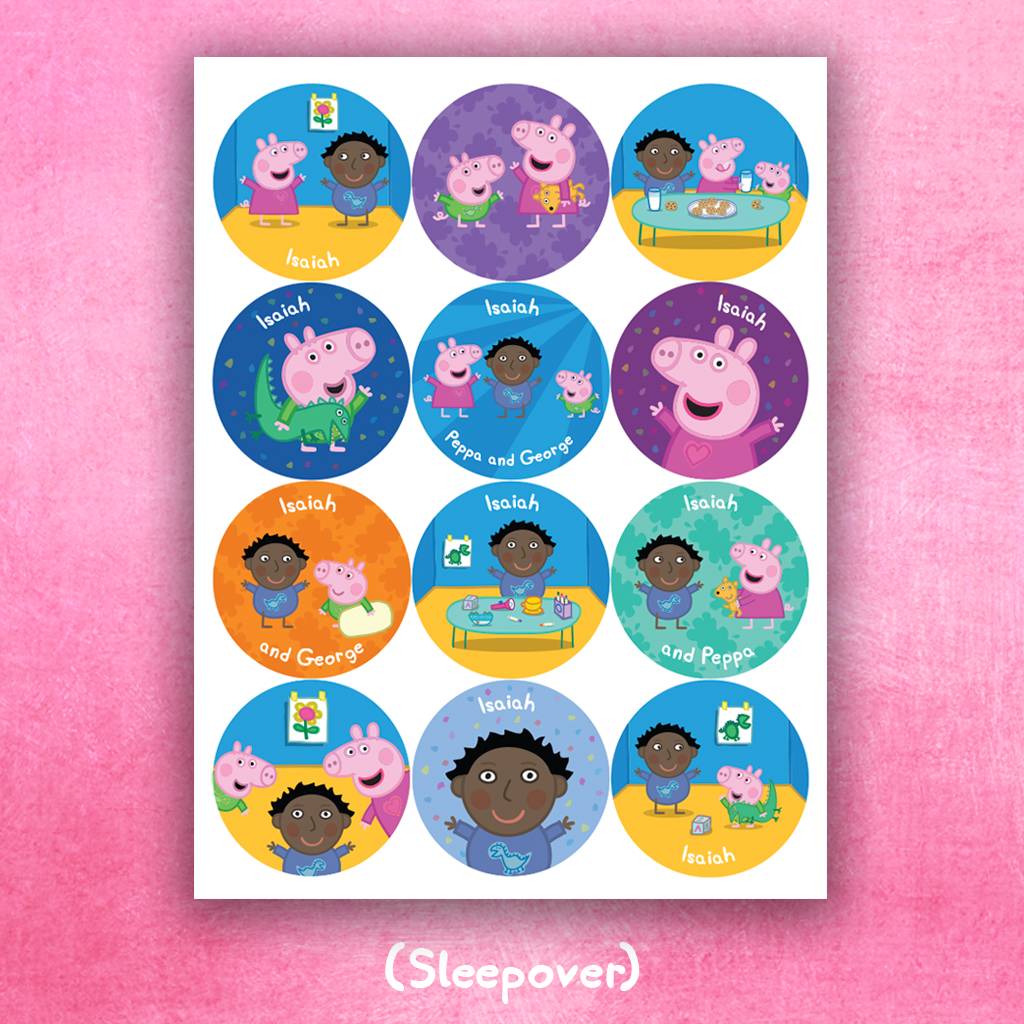 Peppa Pig: Personalised Stickers By Penwizard | notonthehighstreet.com