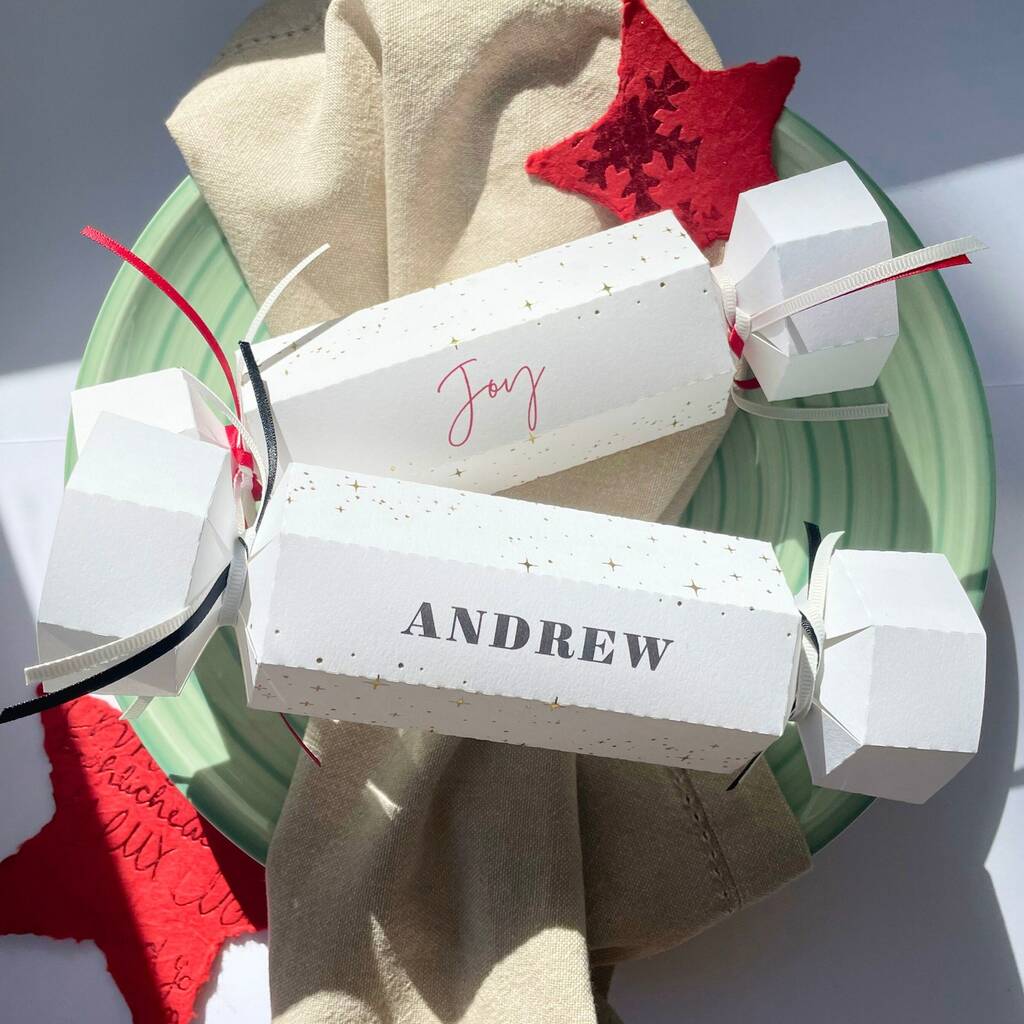 Personalised Fill Your Own Christmas Cracker By 2Flux Stationery Studio ...