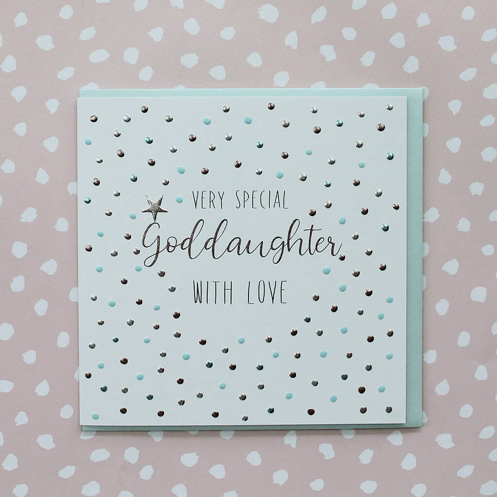 Goddaughter Greetings Card By Molly Mae | notonthehighstreet.com