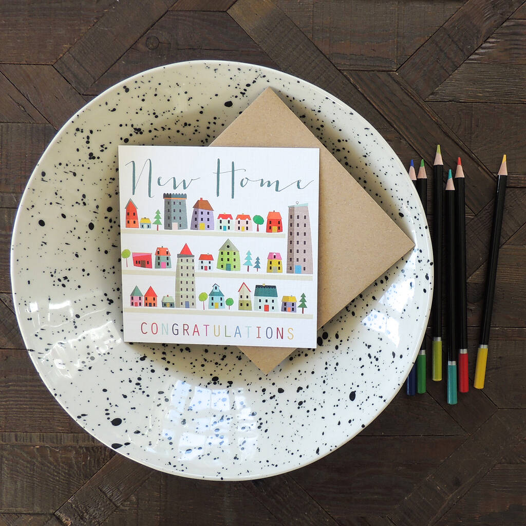 Colourful New Home Card By Kali Stileman Publishing