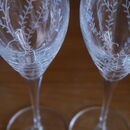 Personalised Hand Engraved Pair Of Champagne Flutes By The Corbeau ...