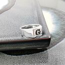 Personalised Initial Silver Signet Ring By Scarlett Off The Map ...