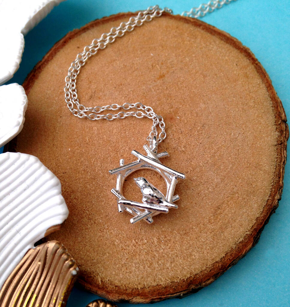 mini robin necklace by a ring a day | notonthehighstreet.com
