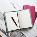 Personalised Luxury Leather Refillable Notebook By Nv London Calcutta ...