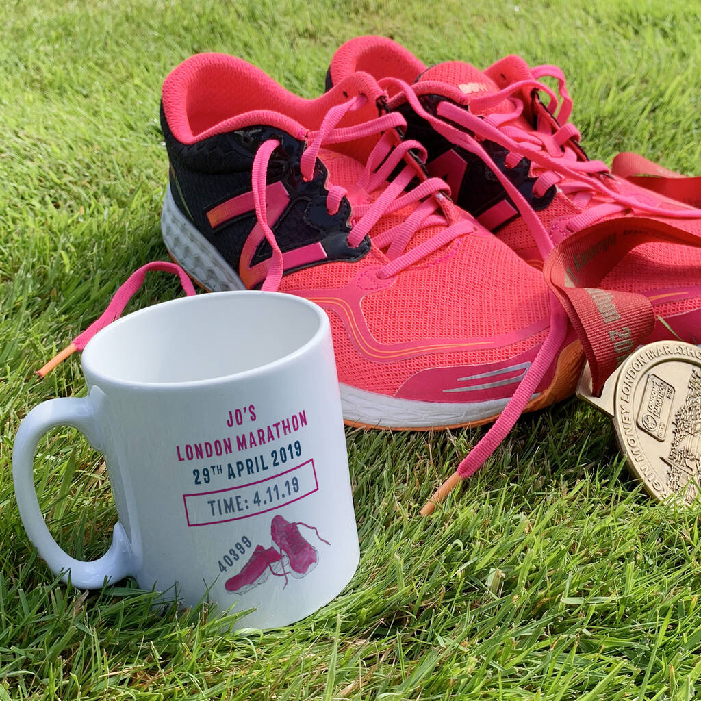 personalised marathon mug by this is nessie | notonthehighstreet.com