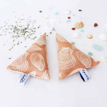 Pair Of Seashells Lavender Trees By Charlotte Macey ...
