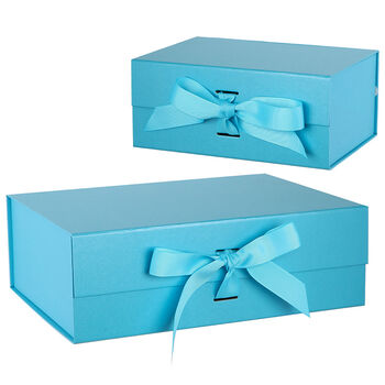 Luxury Personalised Turquoise Blue Gift Box By Dibor ...