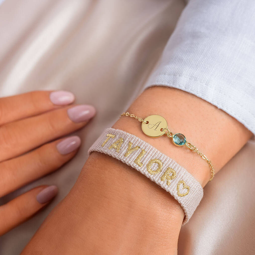 Swiftie Personalised Woven Friendship Bracelet By Bloom Boutique