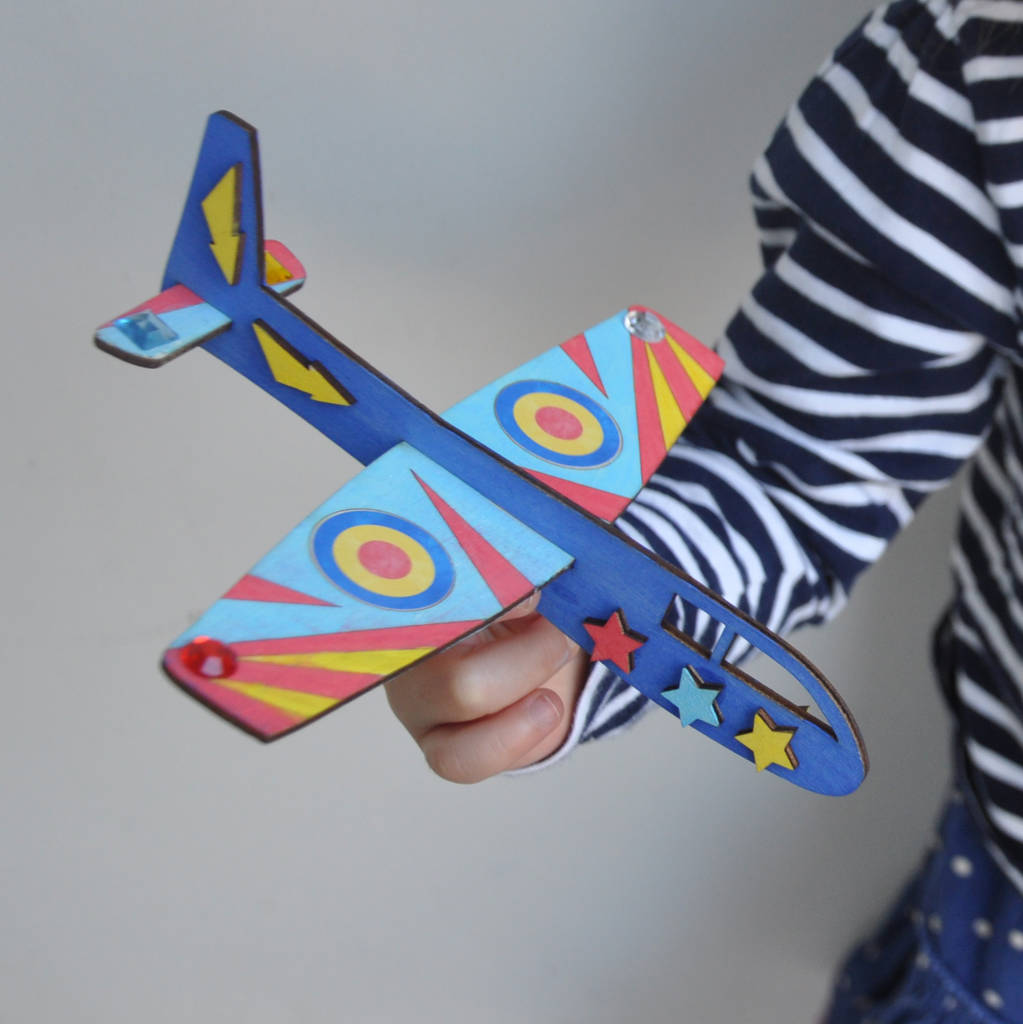 personalised make your own glider craft activity box by cotton twist ...