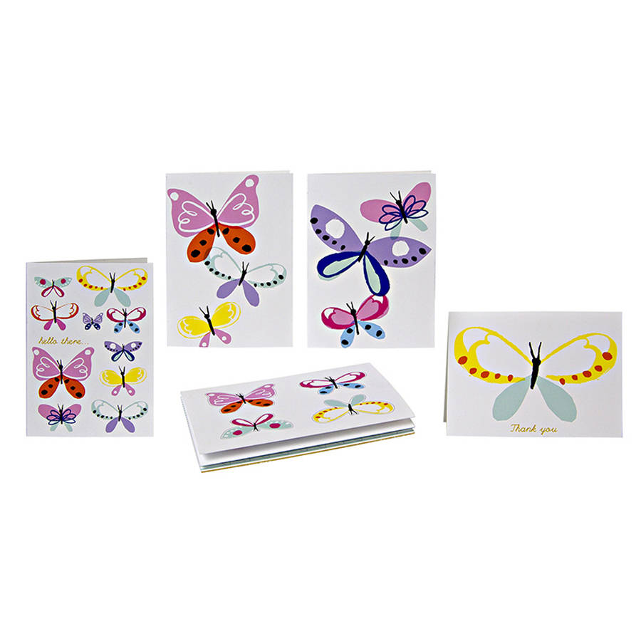 Butterfly Stationery Set By Little Lulubel | notonthehighstreet.com