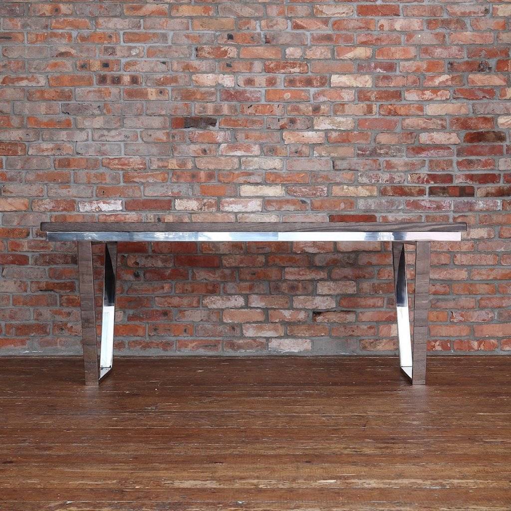 twickenham stainless steel legs dining table by cosywood ...