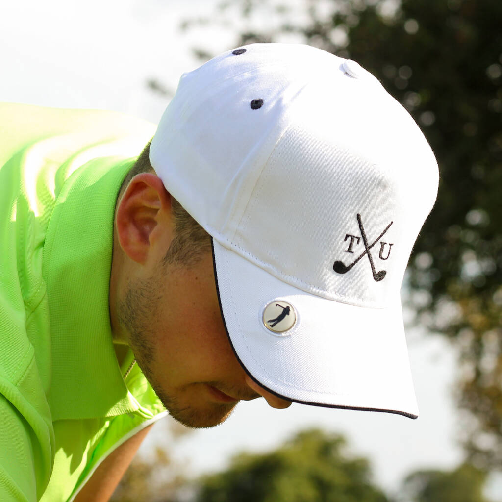 Personalised Golf Clubs Cap And Golf Ball Marker By That's Nice That