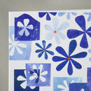 Blue Flowers Card For Her By Fiona Clabon Illustration ...