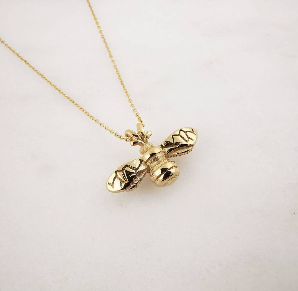 Bumble Bee Pendant Necklace | Gold, Rose Gold Or Silver By Nikita By ...