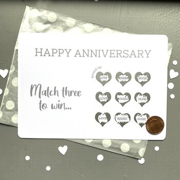 Anniversary Scratch Card By Daisyley Designs | notonthehighstreet.com