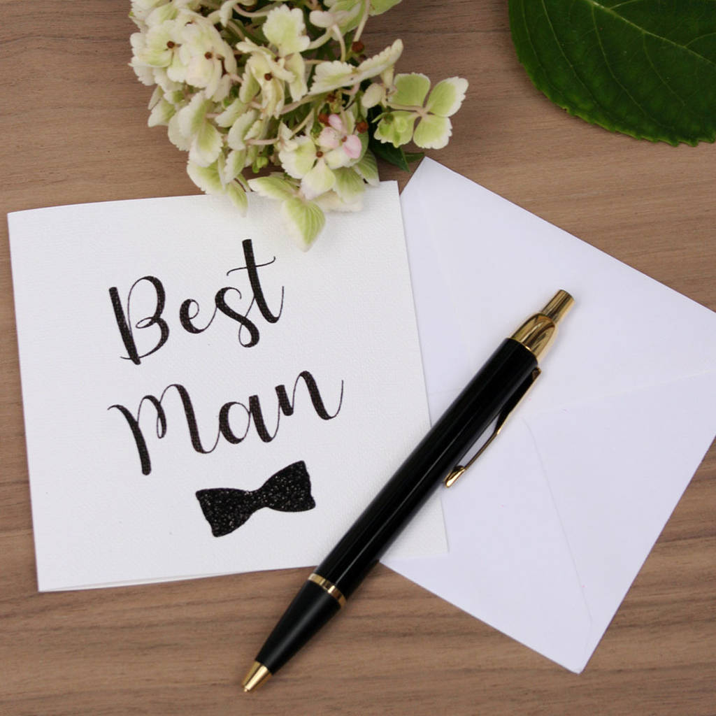 Best Man Wedding Card By Juliet Reeves Designs | notonthehighstreet.com