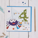 Boy's Age Four Birthday Card By Aliroo | notonthehighstreet.com