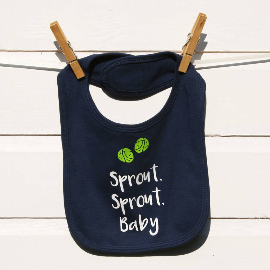 Sprout Sprout Baby Bib By Juliet Reeves Designs | notonthehighstreet.com
